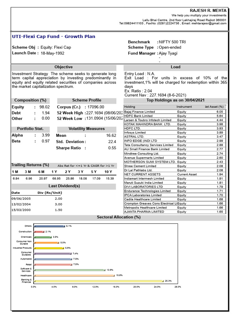 Uti Flexicap Fund | PDF
