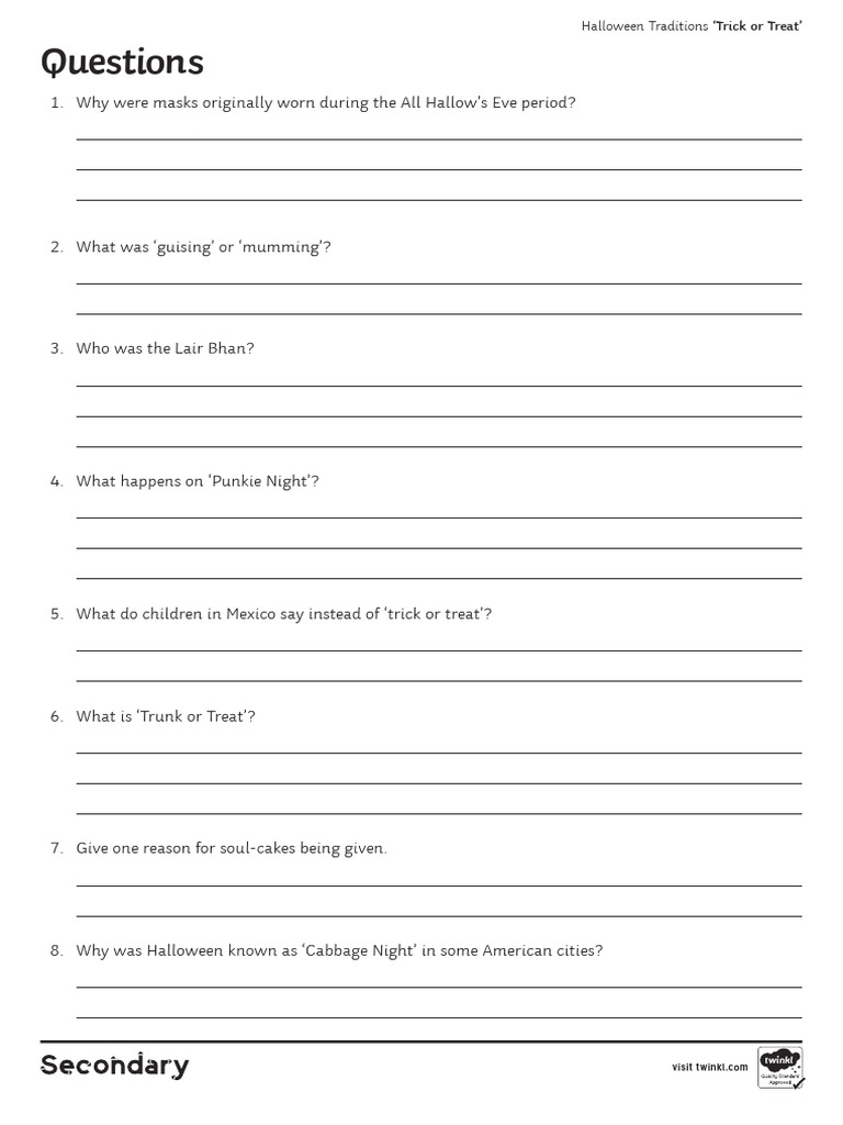 Comprehension Questions Lower Ability | PDF