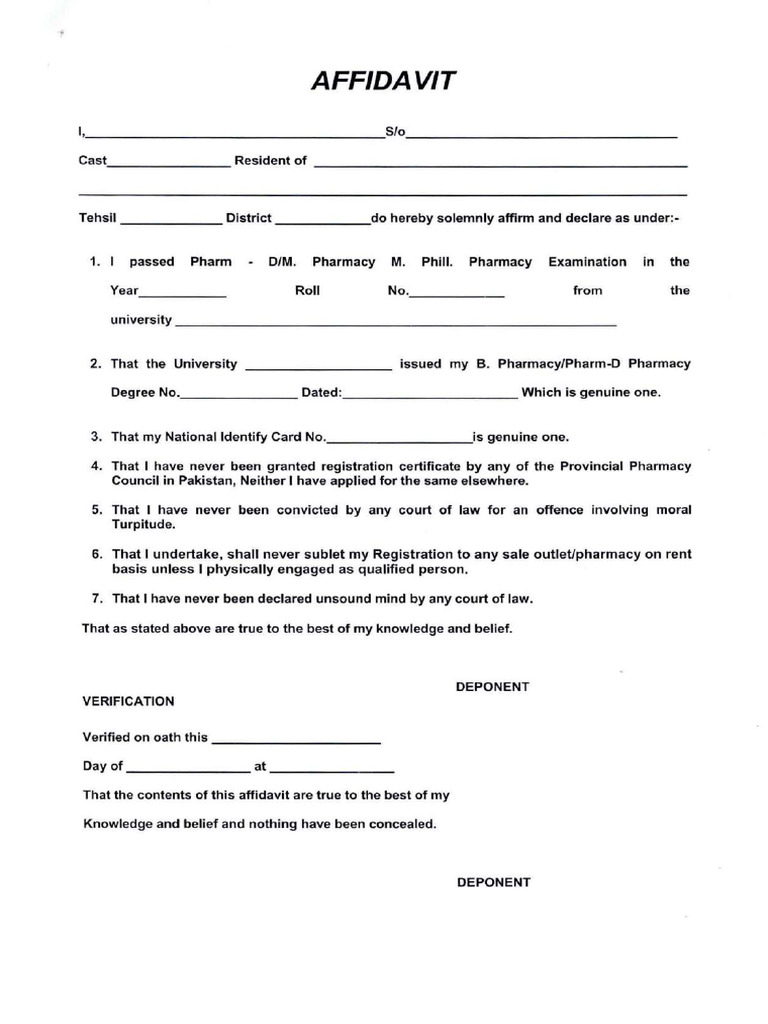 Affidavit | PDF