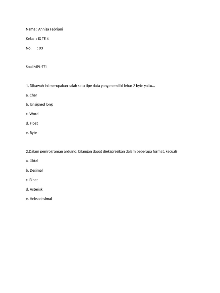 Annisa Febriani - MPL | PDF