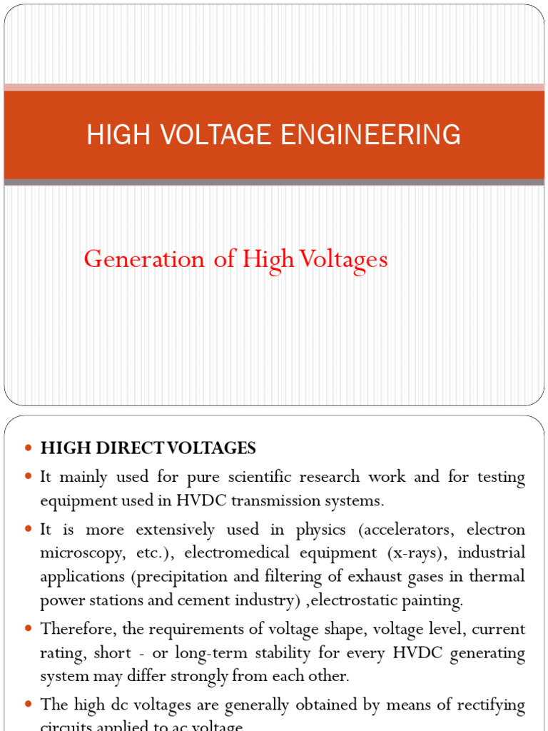 High Voltage Engineering | PDF