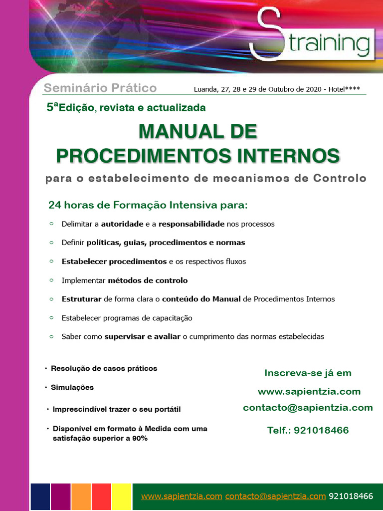 Manual Procedimentos Interno | PDF