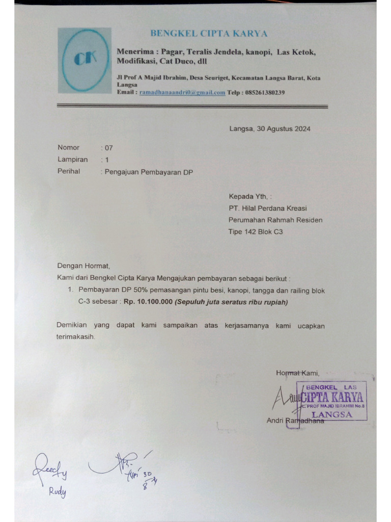 Lamp. No 3, Gambar & SPK | PDF