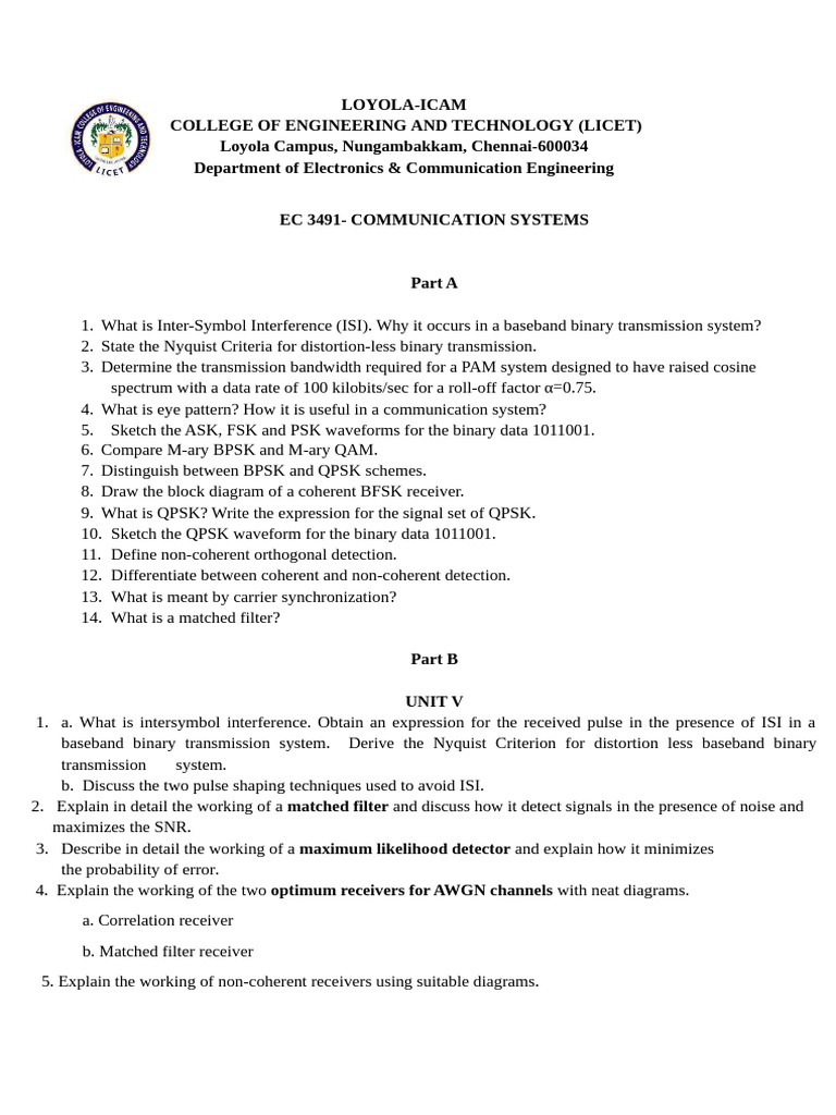 CS - 3491 - Model Questions | PDF