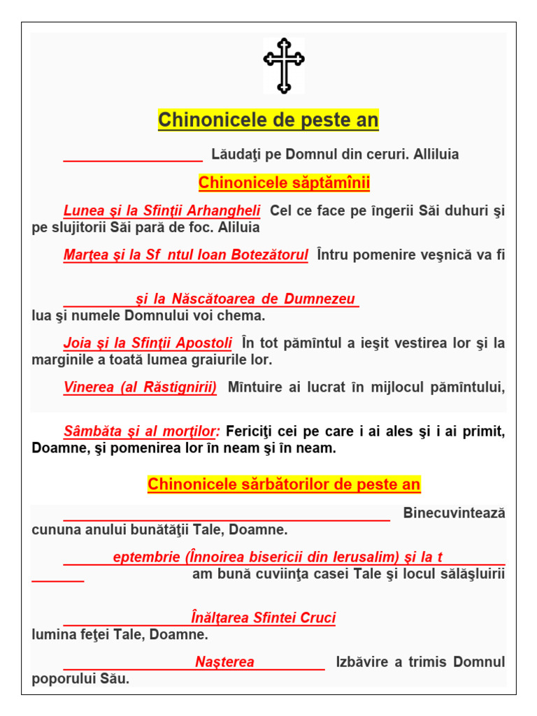 Chinonicele de Peste An | PDF