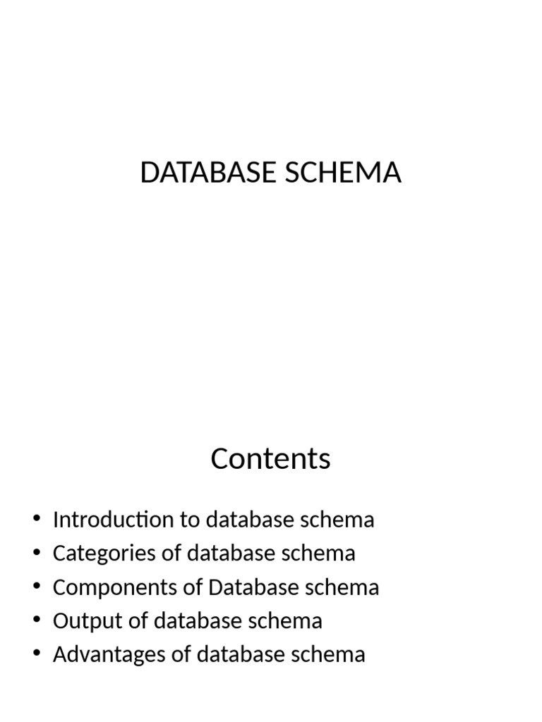 5.Database Schema | PDF