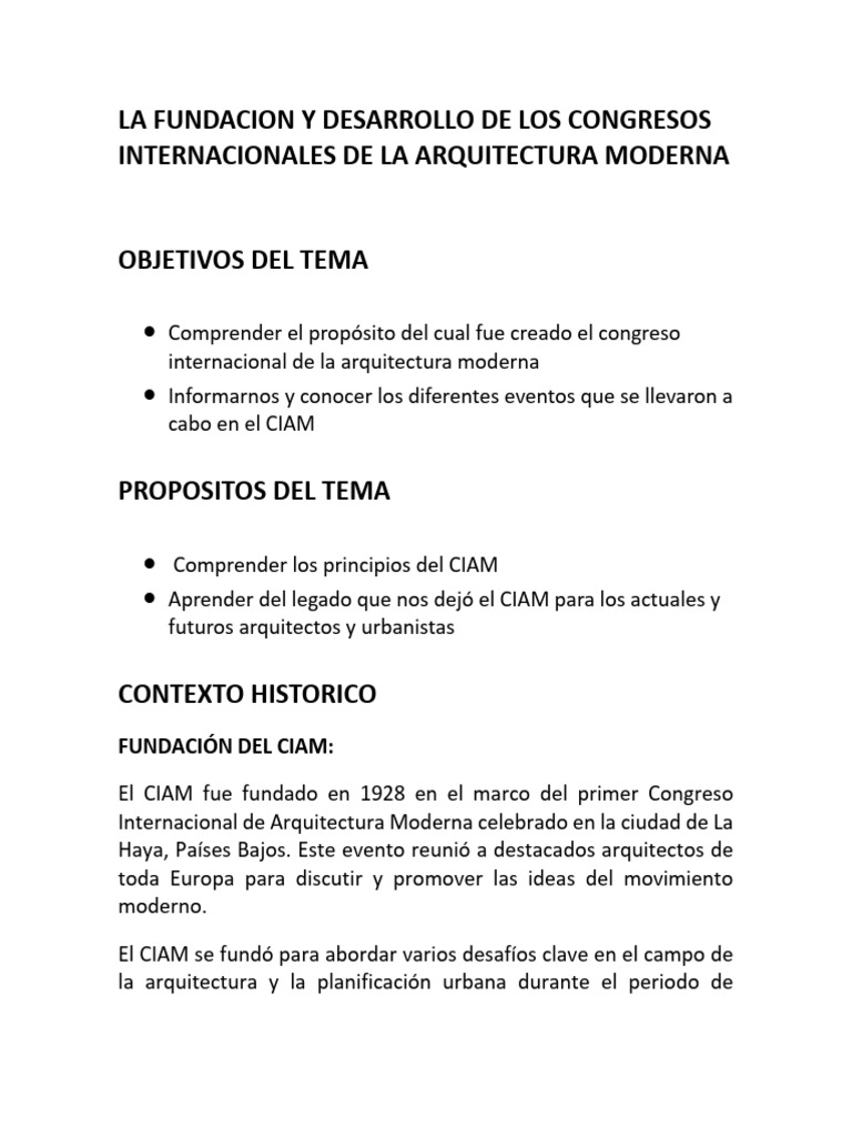 CIAM | PDF | Diseño