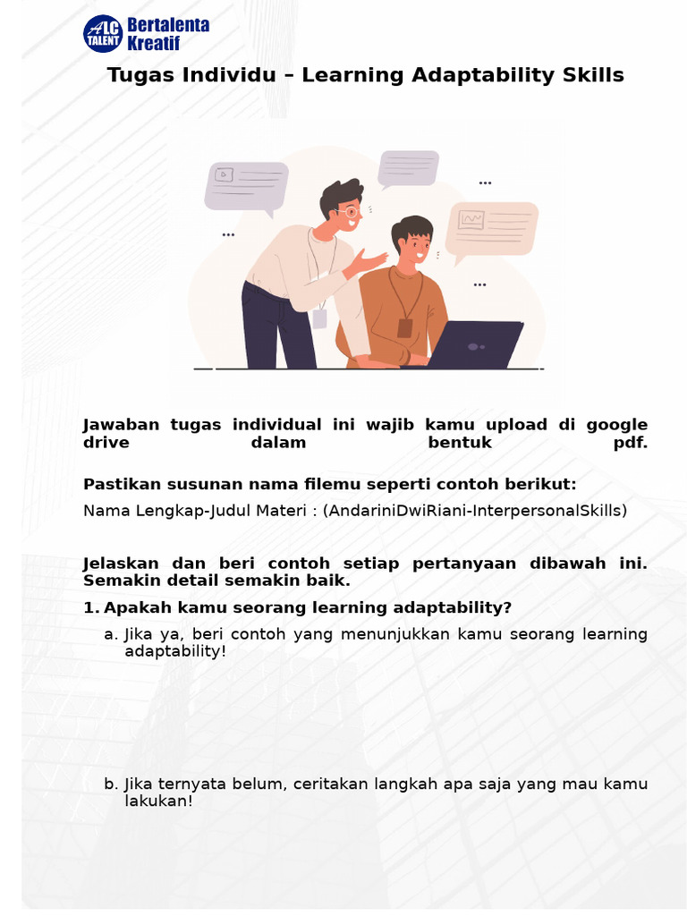 TI Learning Adaptability Skills | PDF