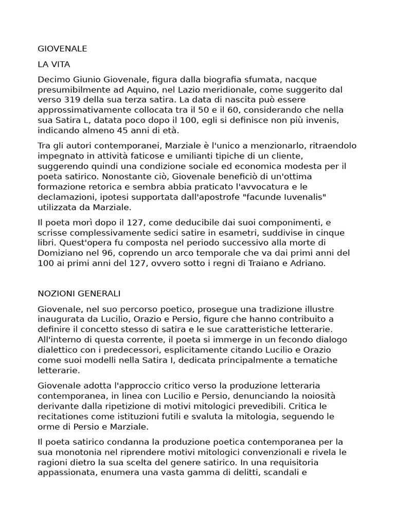 Giovenale | PDF