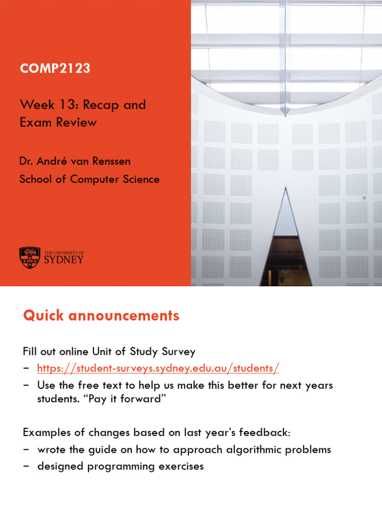 Lecture 13 - Recap | PDF