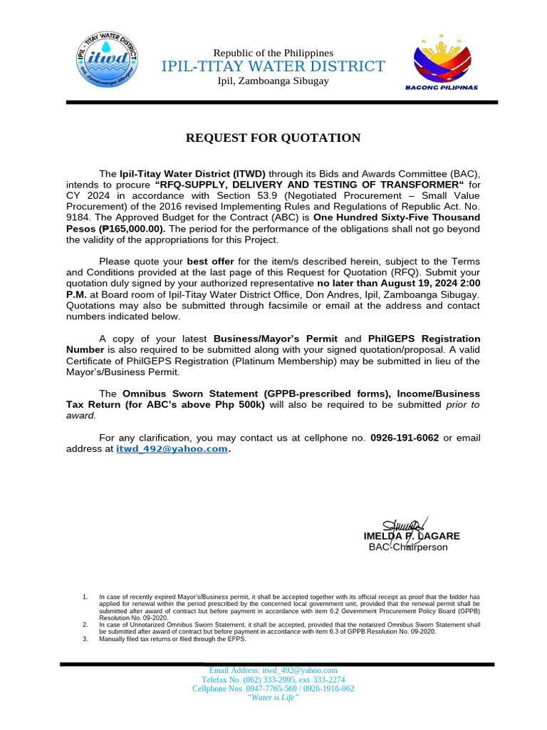 RFQ Transformer | PDF