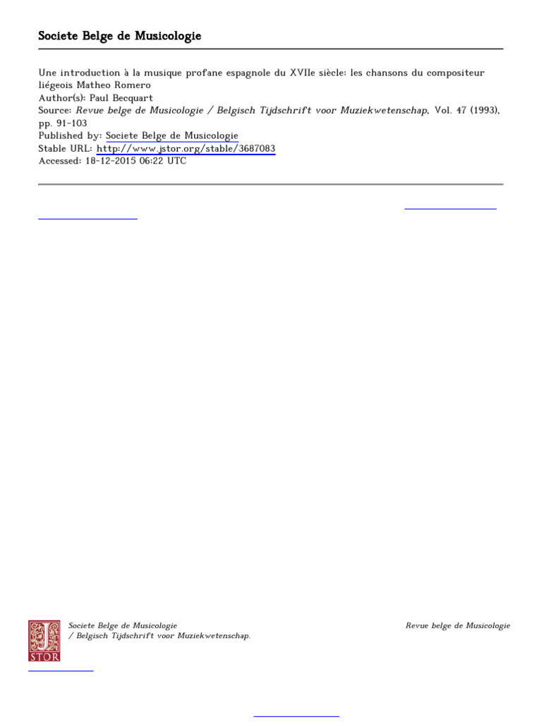 Paul Becquart - Une Introduction À La Musique Profane Espagnole Du ...