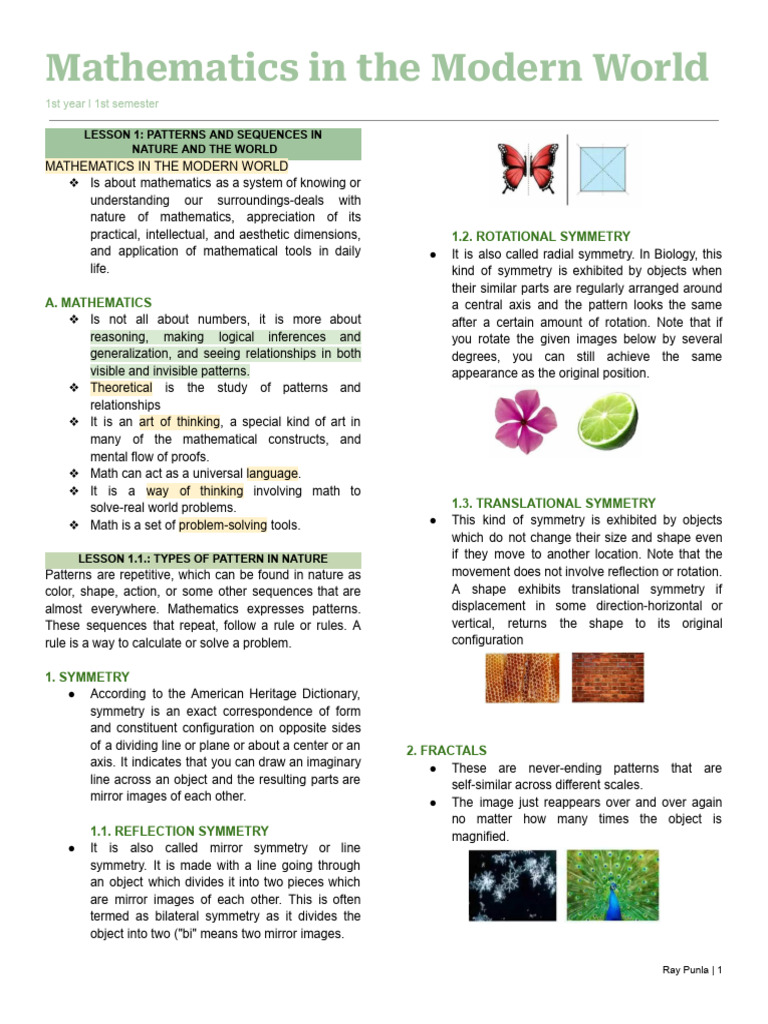 Mathematics in The Modern World | PDF | Hypothesis | Statistical ...