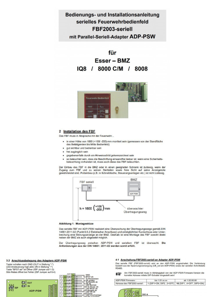 IFAM FBF 2003 Seriell IQ8Control | PDF