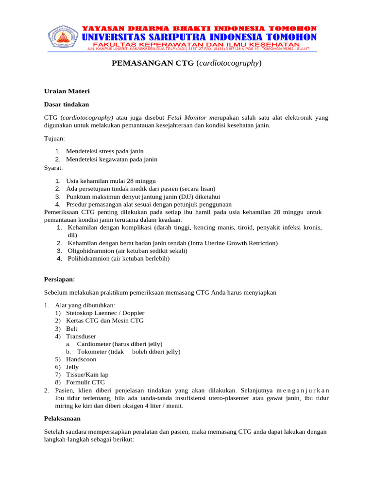 Inc - Pemasangan CTG | PDF