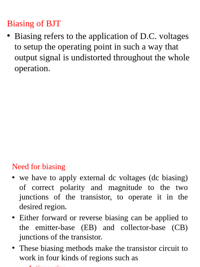 L4 Biasing Circuits | PDF