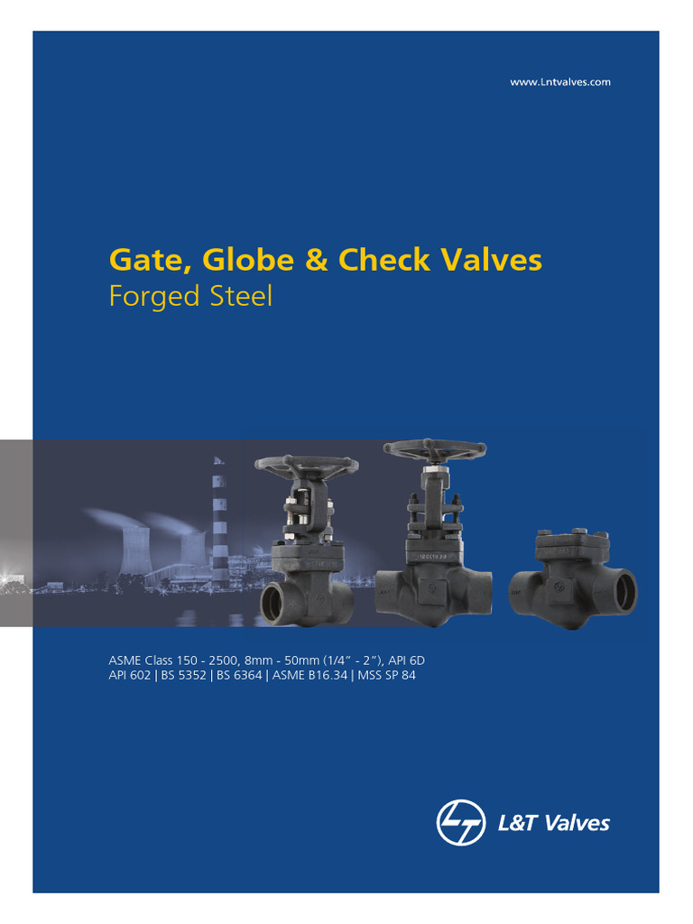 LT Gate Globe Check Valves Api 602 | PDF