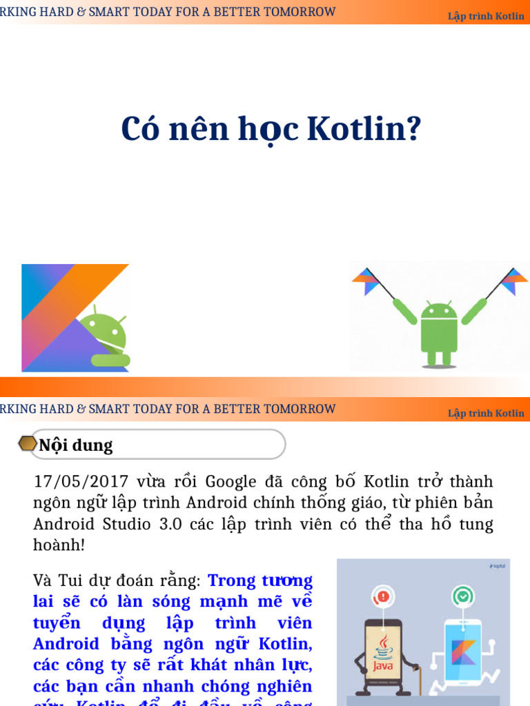 01-Có nên học Kotlin | PDF