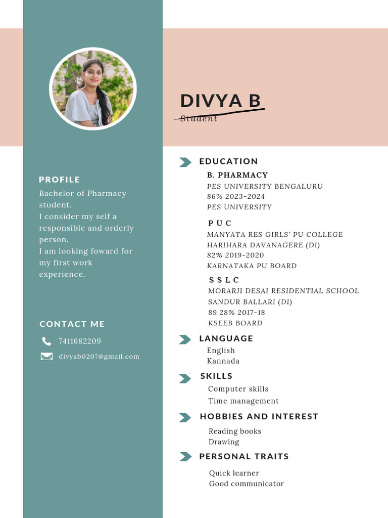 Divya's CV | PDF