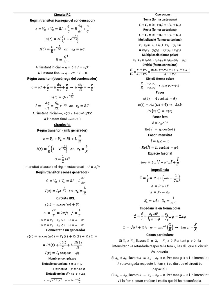 Formulari - Tema 2 | PDF