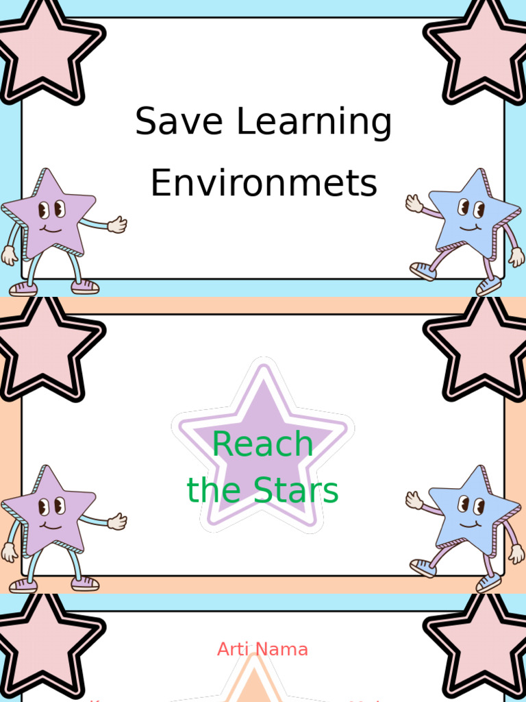 Save Learning Environments - Reach The Stars | PDF