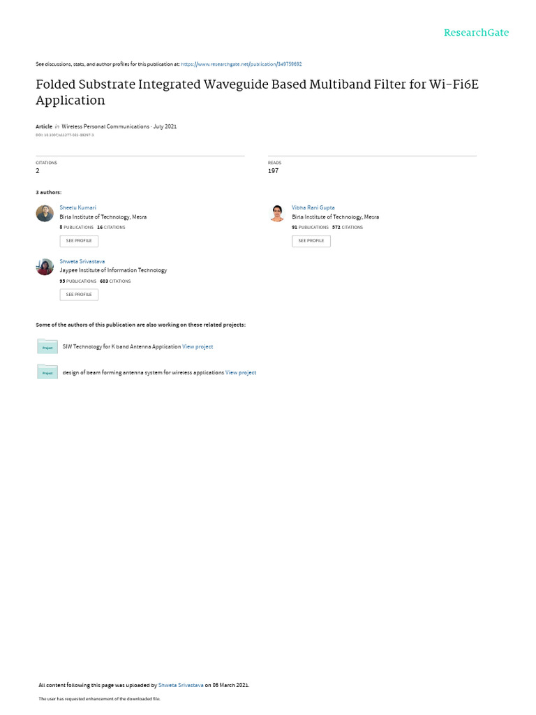 Kumari Et Al-2021-Wireless Personal Communications | PDF
