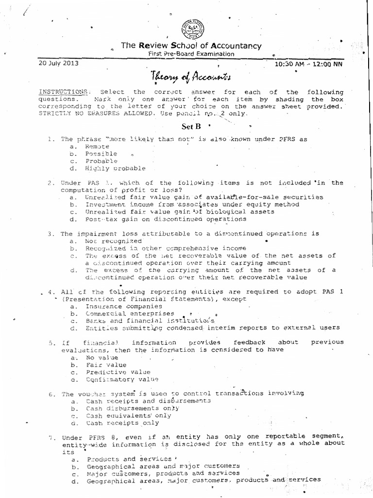 RESA TOA 07 20 13 With Solution PDF