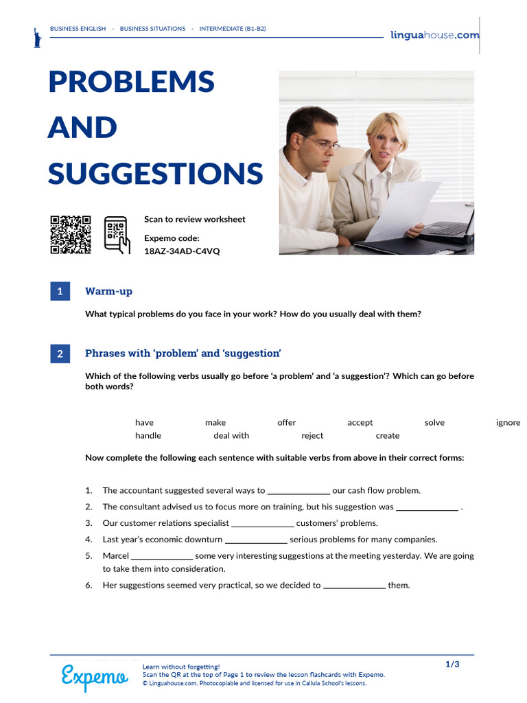 Business English: Problems & Suggestions | PDF | Newspapers | Self ...