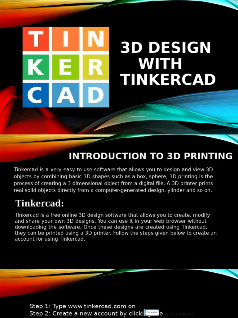 3.3D Design With Tinkercad | PDF
