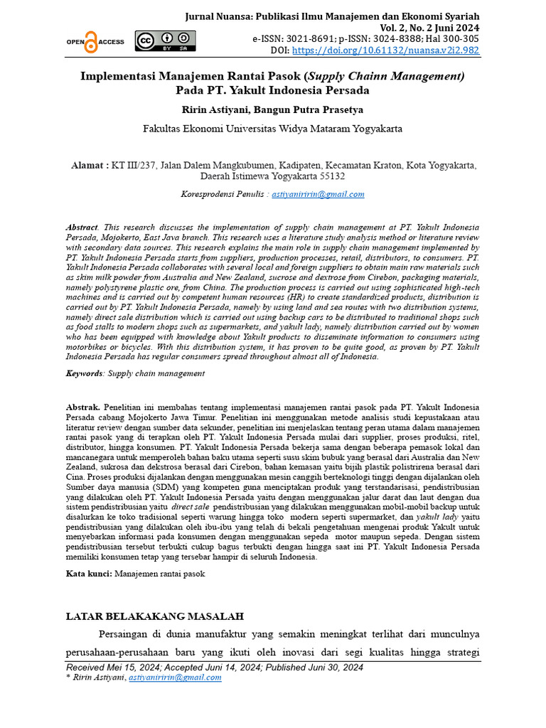 NUANSA VOL 2 NO 2 JUNI 2024 Hal 300-305 | PDF