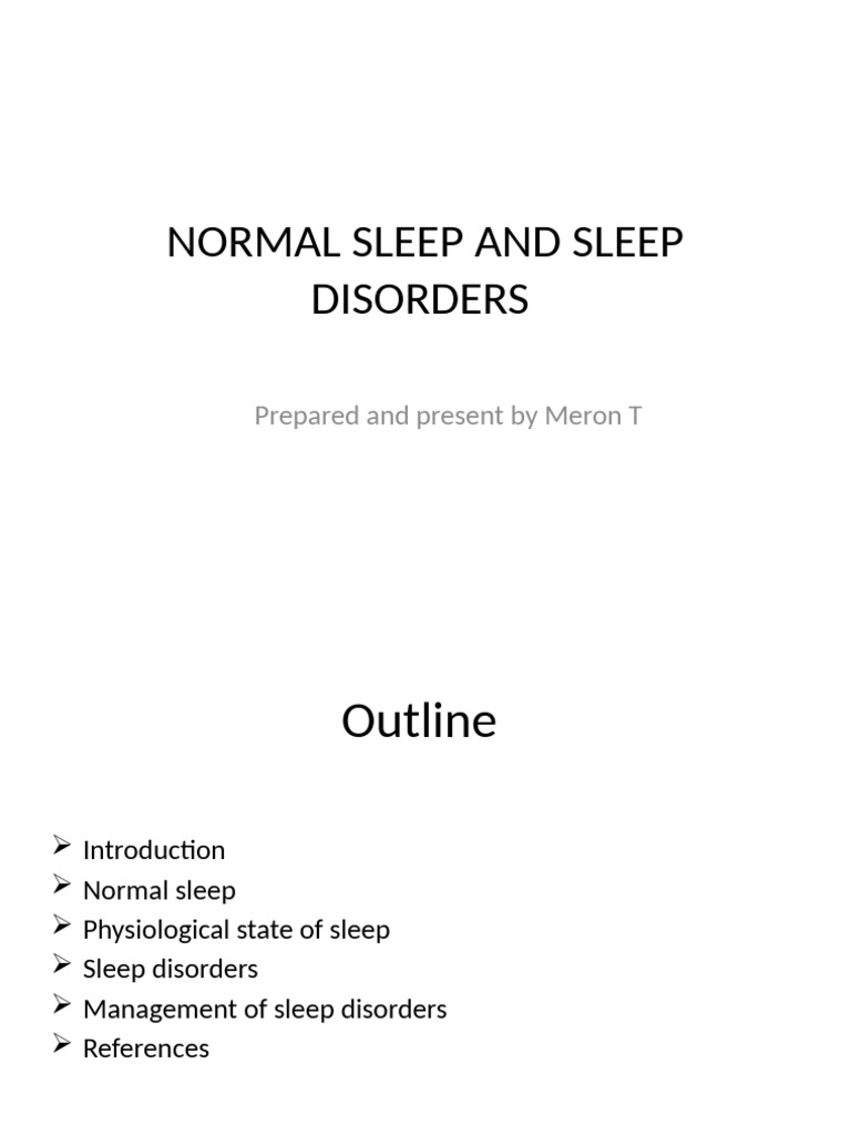 Sleep and Sleep Disorders | PDF | Sleep | Self-Improvement