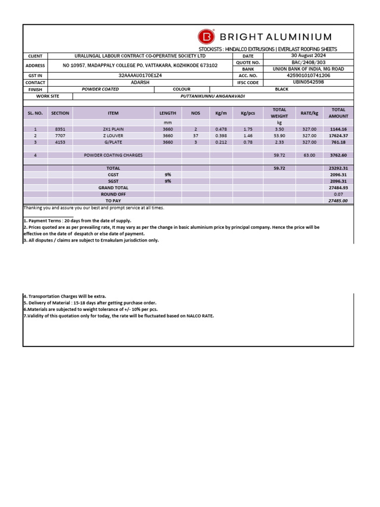 Ulccs PWD Rest House 30-8-2024 | PDF