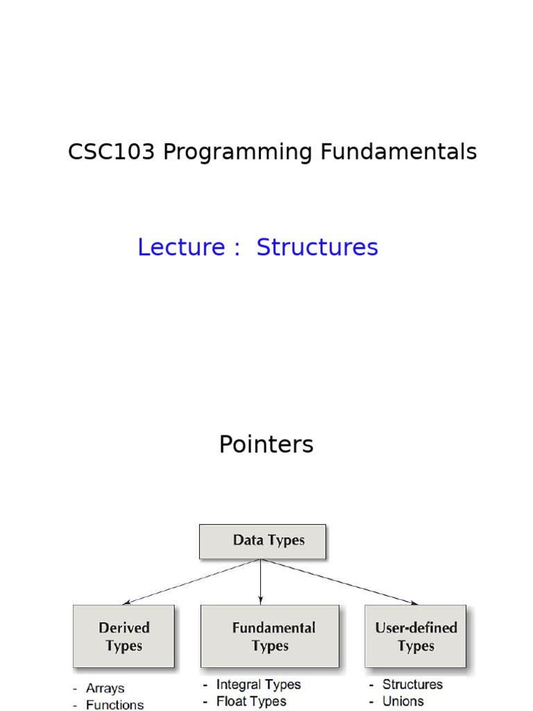 Lec 11 Structures | PDF