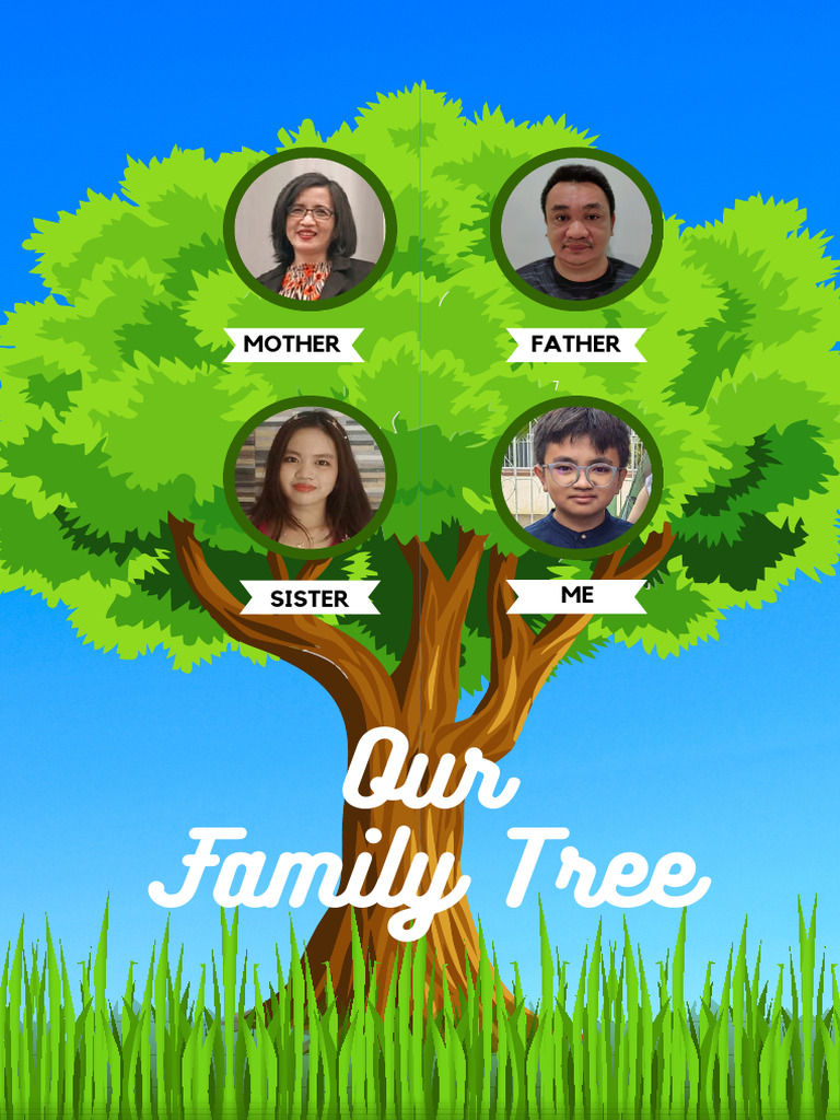 White Modern Family Tree A4 Document | PDF