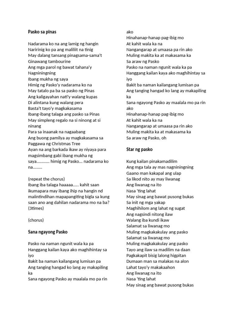 Pasko sa Pinas: Himig at Mensahe | PDF | Philippines | Christmas