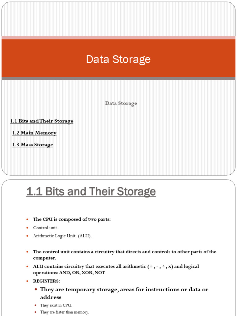 Module 3.2 - Data Storage | PDF