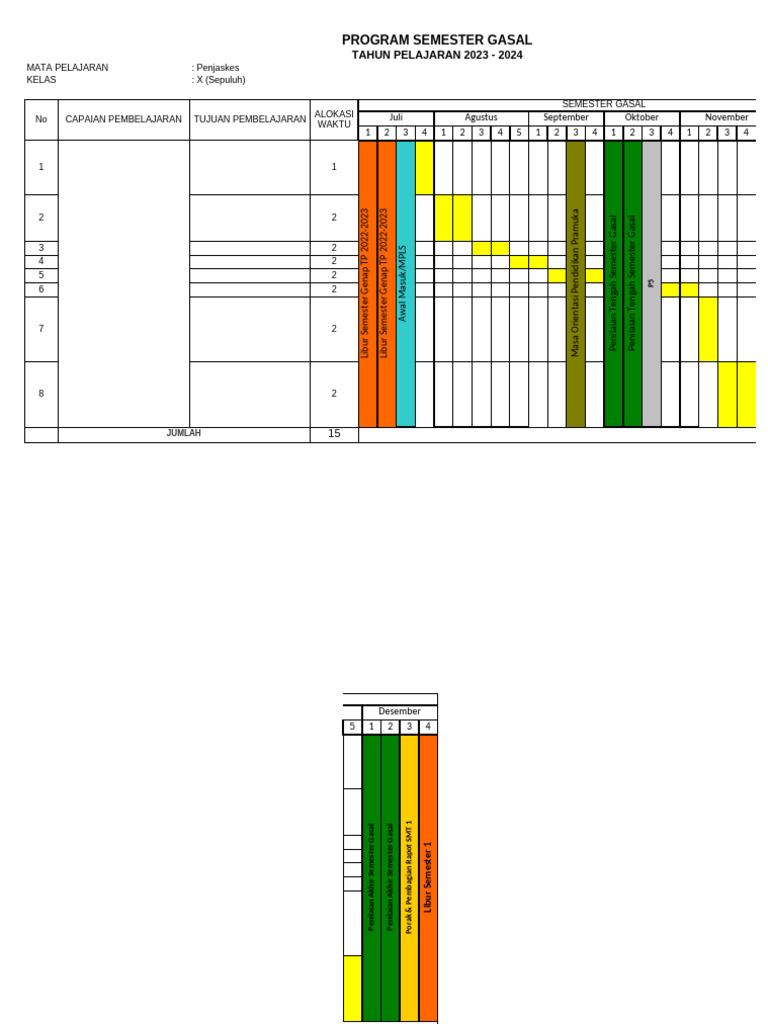 Prosem Revisi 2023 | PDF