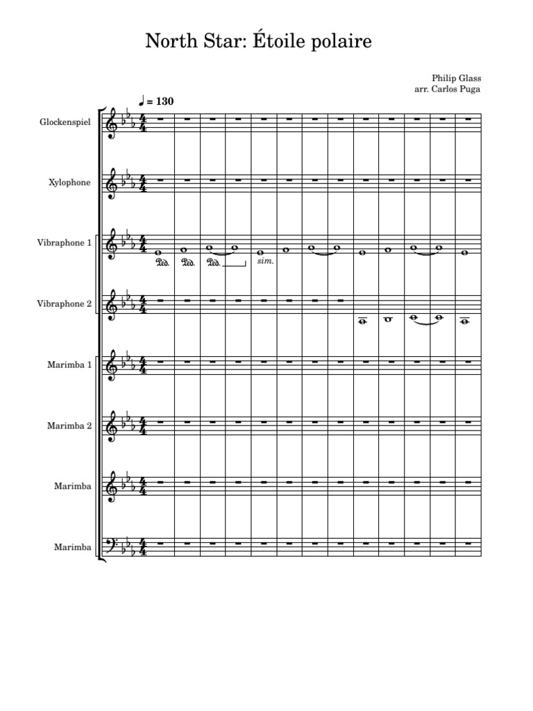 North Star - Arr. For Percussion Ensemble | PDF | Music Technology ...