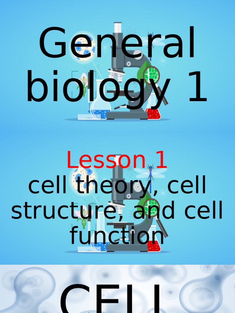 Cell Theory | PDF
