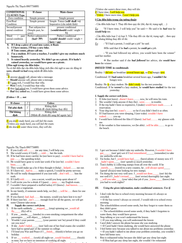 Conditional Wish | PDF