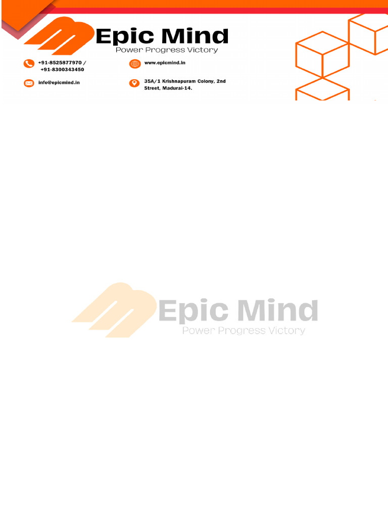 Epic Mind Academy Madurai Coreldraw Syllabus | PDF
