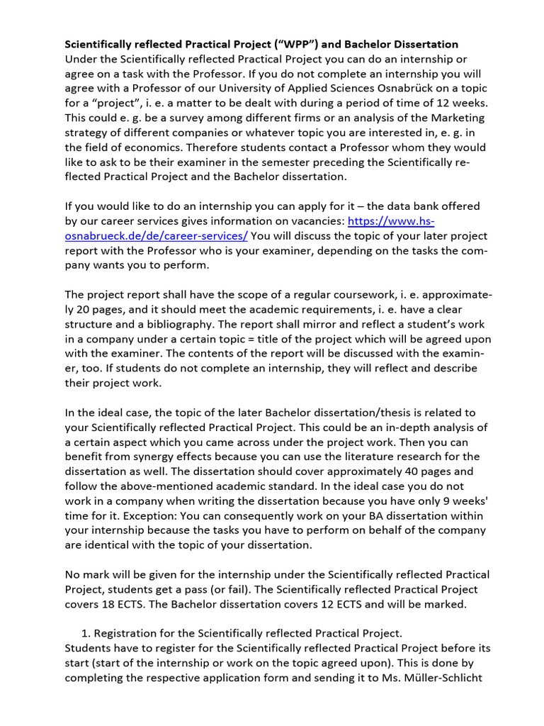 Info Scient. Refl. Practical Project BA Diss. Curriculum Course Structure As of WS 17 18 | PDF