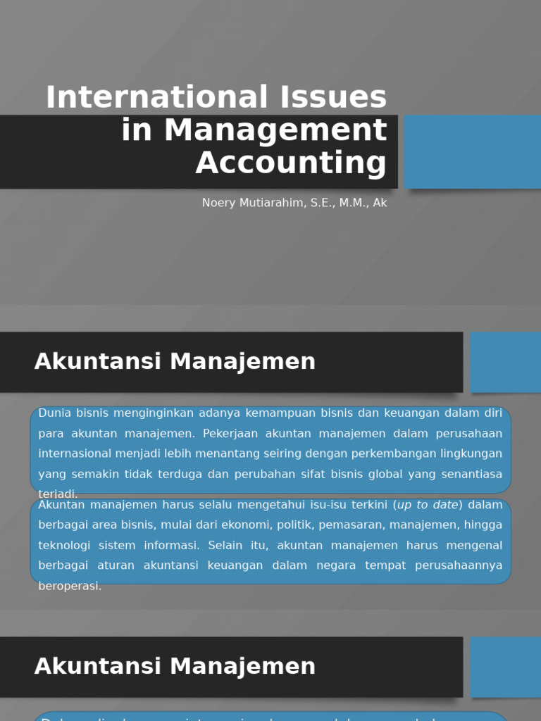 Materi-EM511-M13-International Issues in Management Accounting | PDF