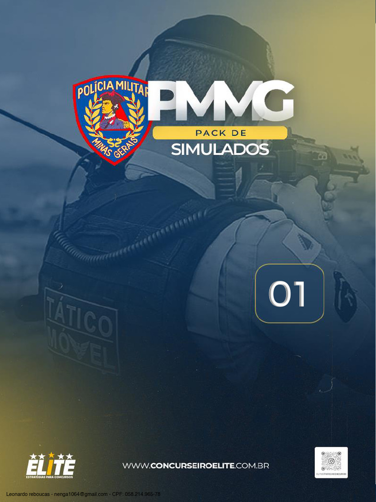 Simulado 01 - PMMG | PDF