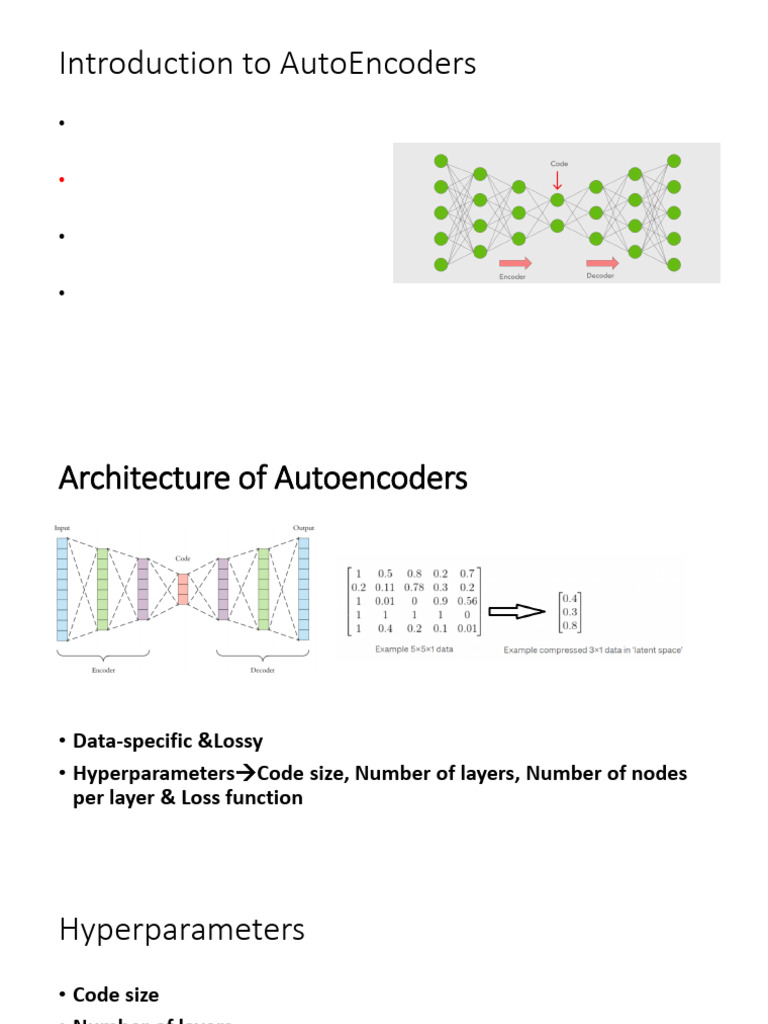 AutoEncoders and GANs | PDF | Data Compression | Computational Neuroscience AutoEncoders and GANs | PDF | Data Compression | Computational Neuroscience