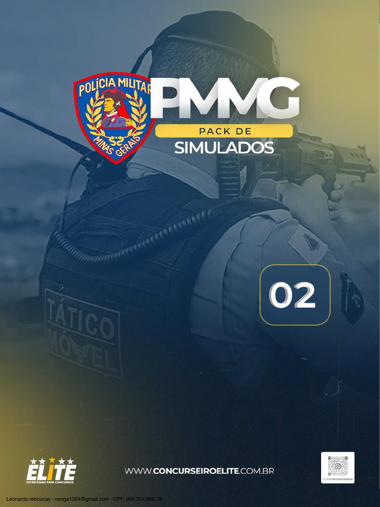Simulado - 02 PMMG | PDF