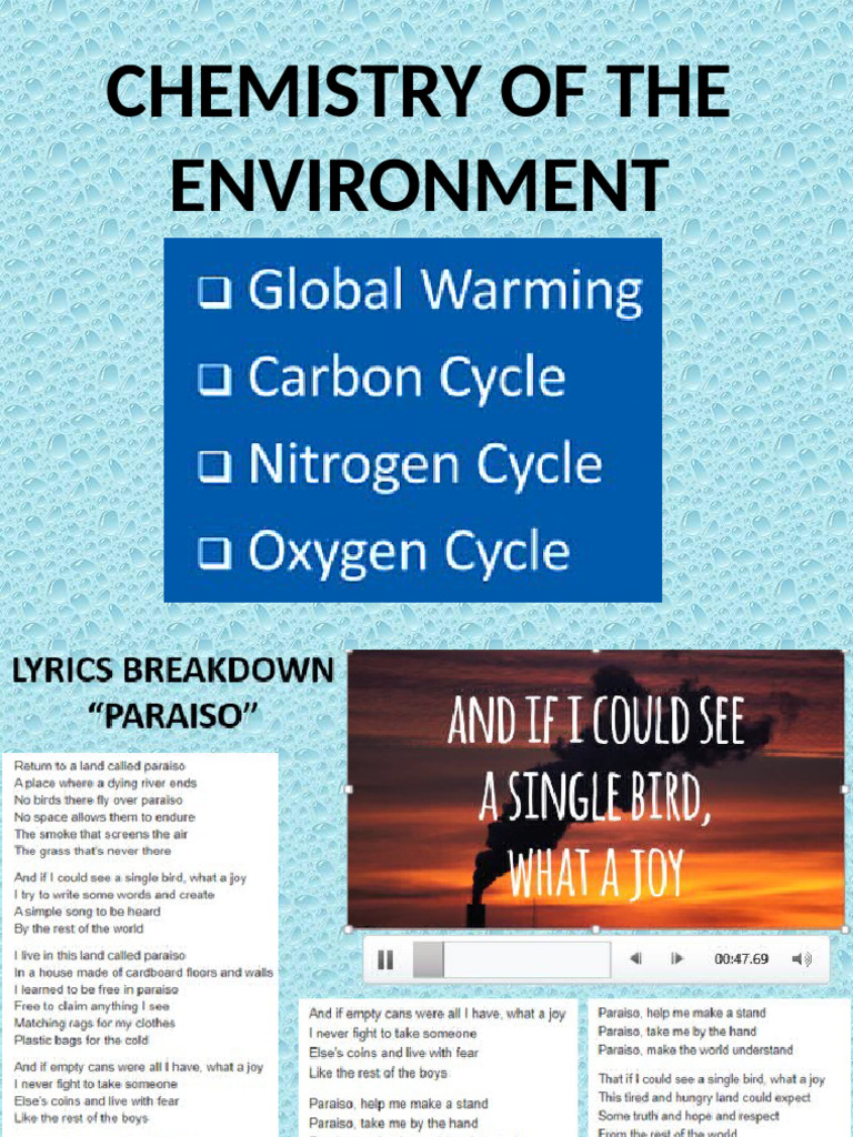 Chemistry of The Environment Part 1 | PDF | Chlorofluorocarbon | Water ...