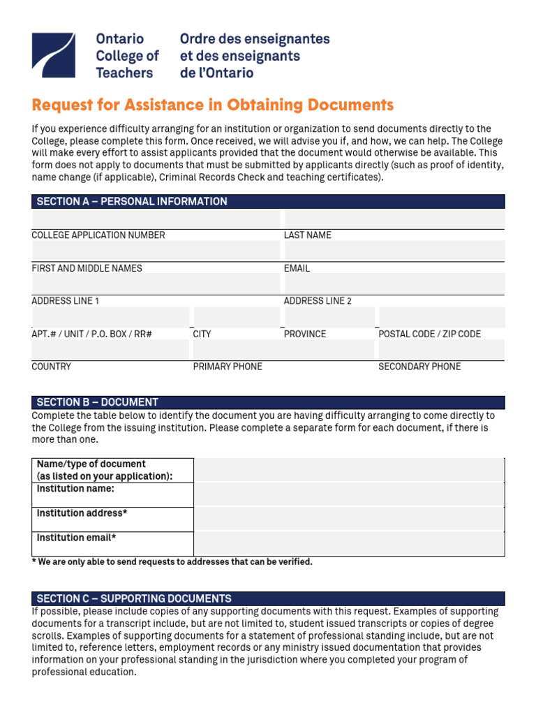 Intervention and ADAR Request Form en | PDF