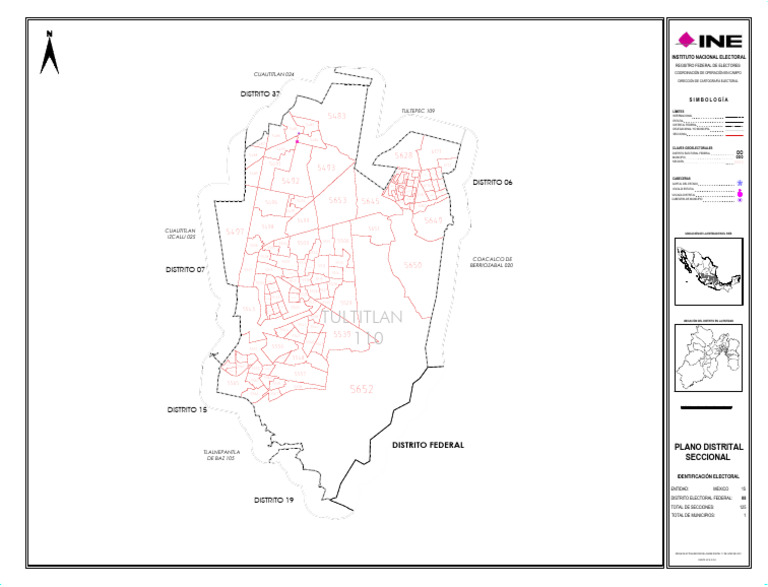 Mapa Sección Electoral Tultitlán Estado de México | PDF