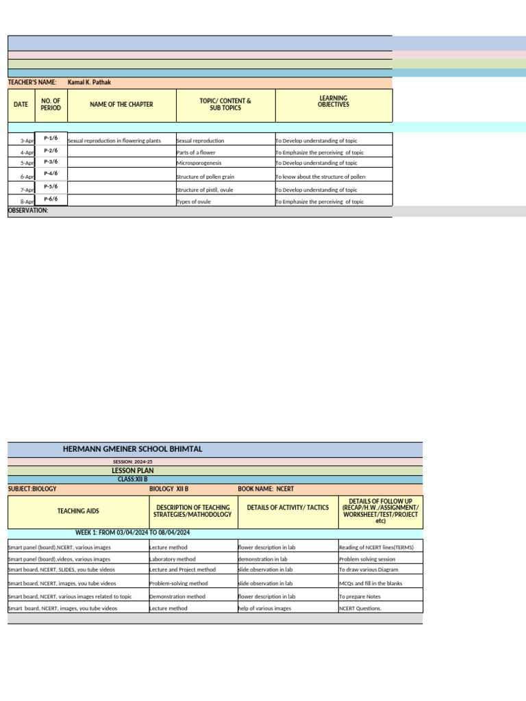 E-Lp 2024 Xii Bio | PDF